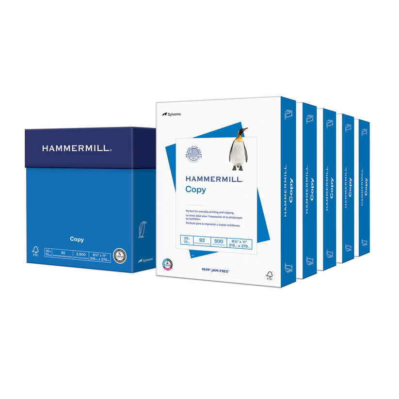 Hammermill Copy Paper, 20lb, 92 Bright