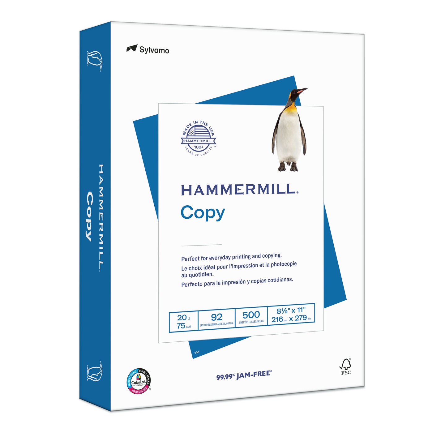 Hammermill Copy Paper, 20lb, 92 Bright